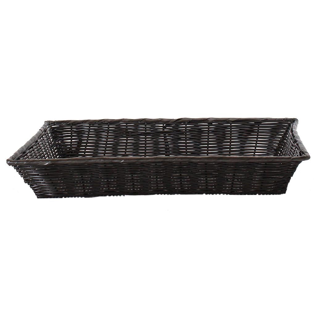 Buy Rectangular Black Plastic Basket - 600PLNH Series online | almacltd.com